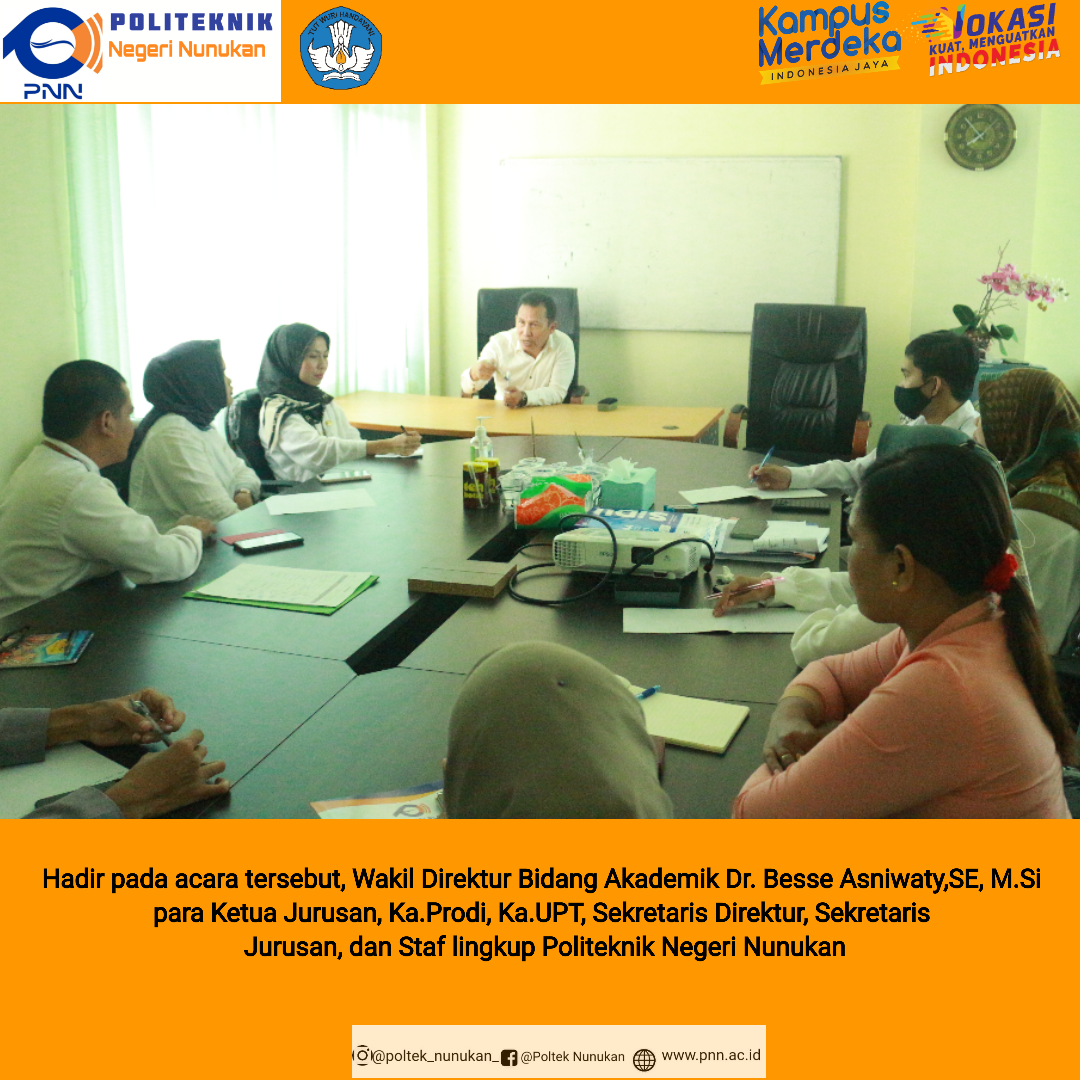 Direktur Arkas Minta Seluruh Unsur PNN Laksanakan Tata Naskah Konsep Surat Dinas - PNN